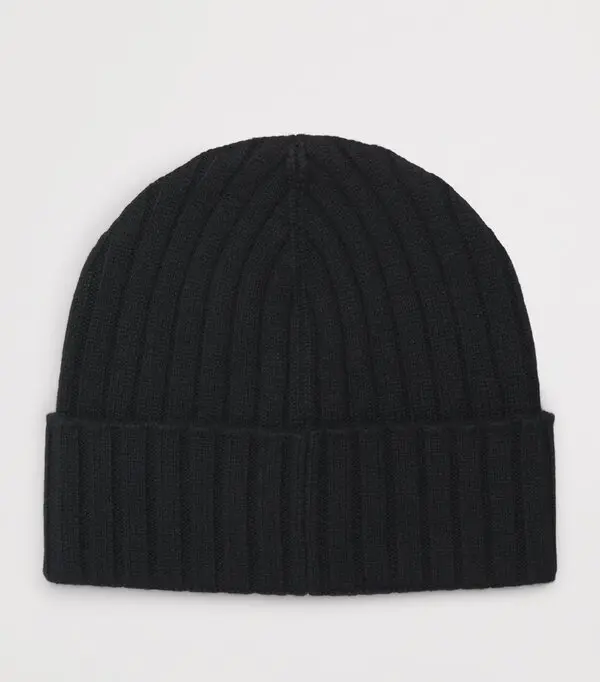 Herno Cashmere Logo Patch Beanie