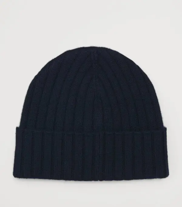 Herno Cashmere Logo Patch Beanie