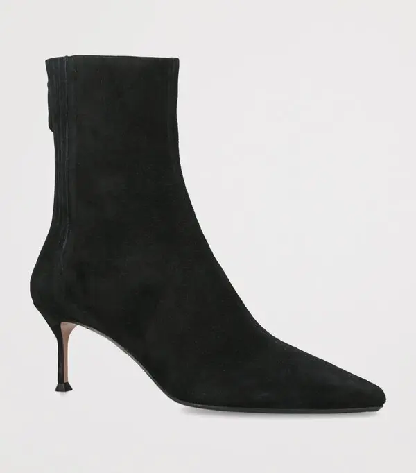 AQUAZZURA Suede Saint Honore Ankle Boots 65