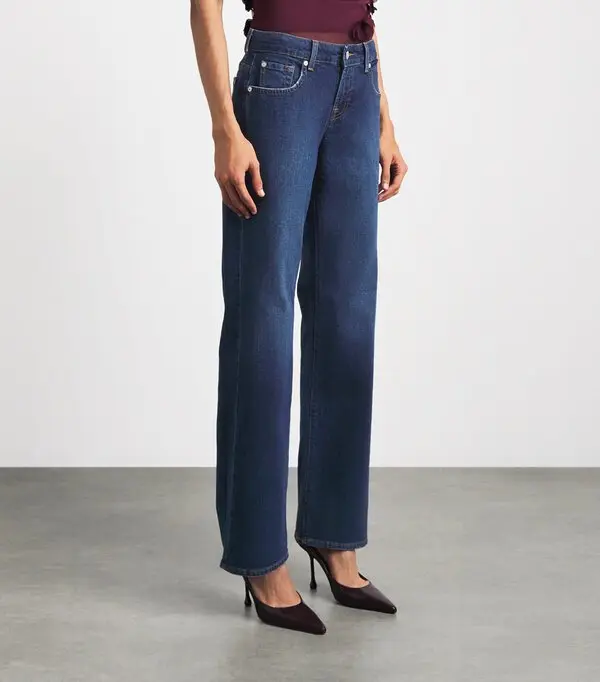 7 For All Mankind Low-rise Straight Jeans