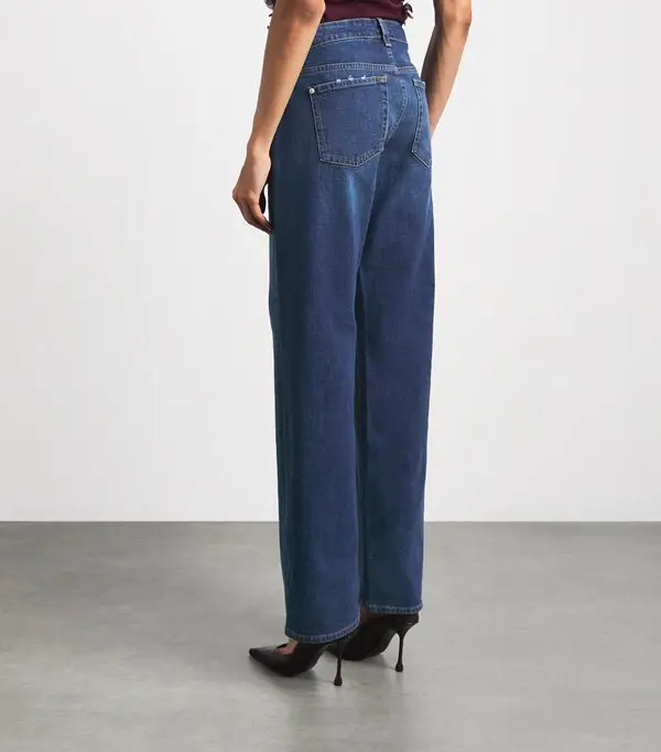 7 For All Mankind Low-rise Straight Jeans