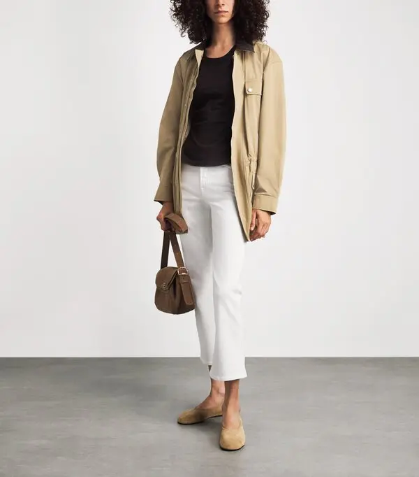 7 For All Mankind High-rise Bootcut Crop Jeans