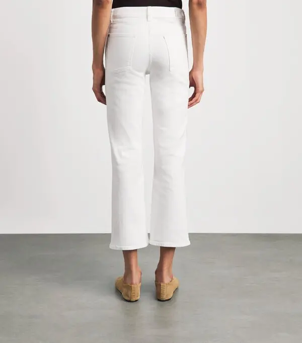 7 For All Mankind High-rise Bootcut Crop Jeans