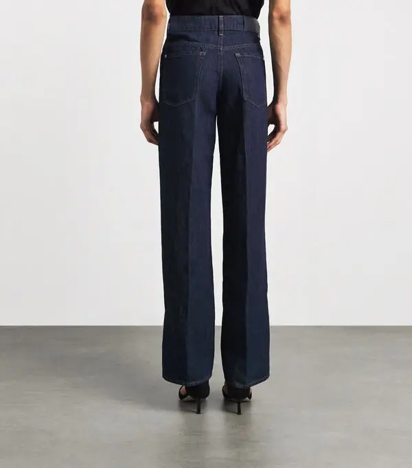 7 For All Mankind Stovepipe High-rise Straight Jeans
