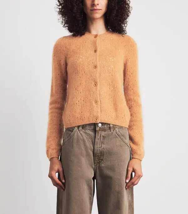 FRAME Wool-cashmere Airy Teddy Cardigan