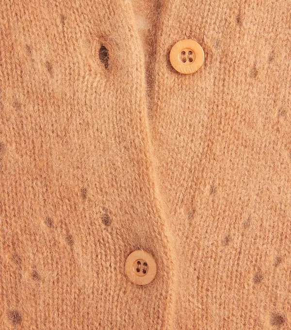 FRAME Wool-cashmere Airy Teddy Cardigan
