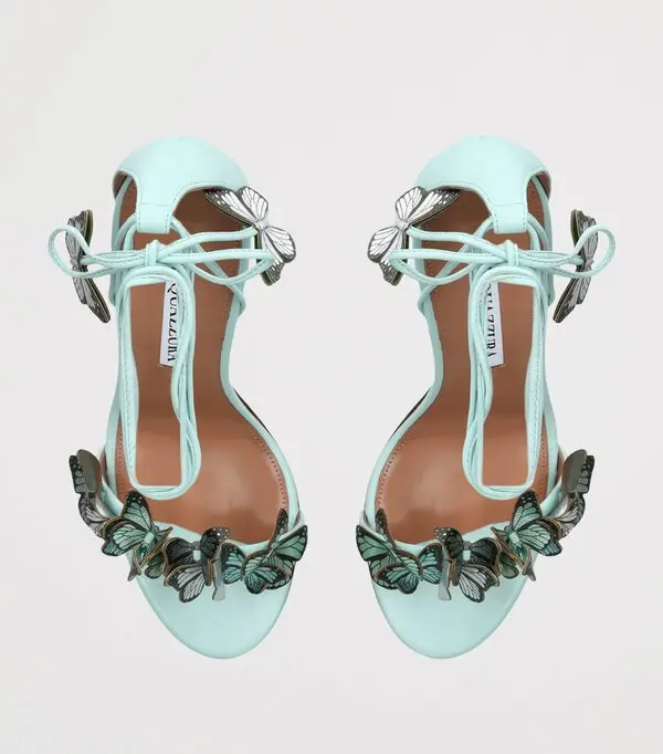 AQUAZZURA Papillon Heeled Sandals 105