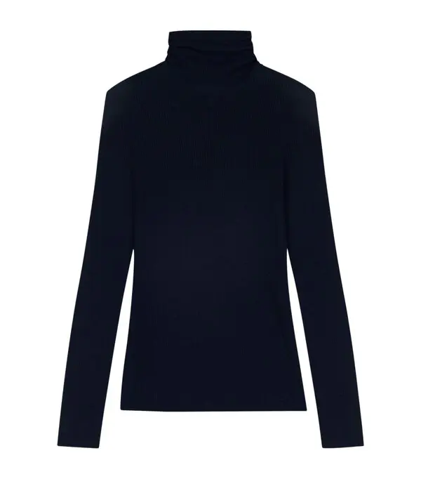 Maje Wool-silk Rollneck Sweater