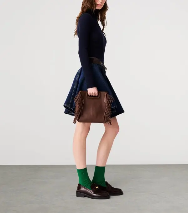 Maje Wool-silk Rollneck Sweater