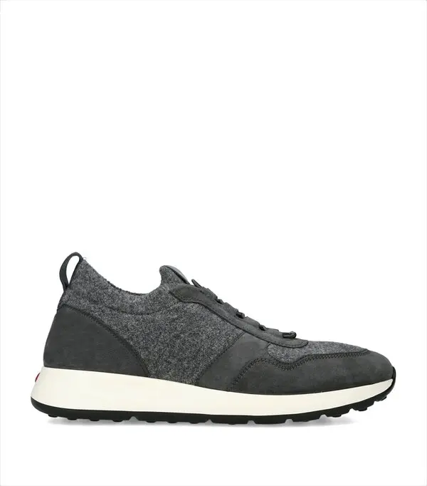 TOD'S Suede-knit Sportivo 79k Sneakers - Grey