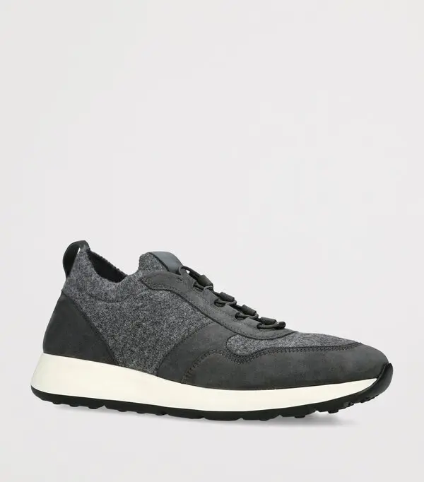 TOD'S Suede-knit Sportivo 79k Sneakers - Grey