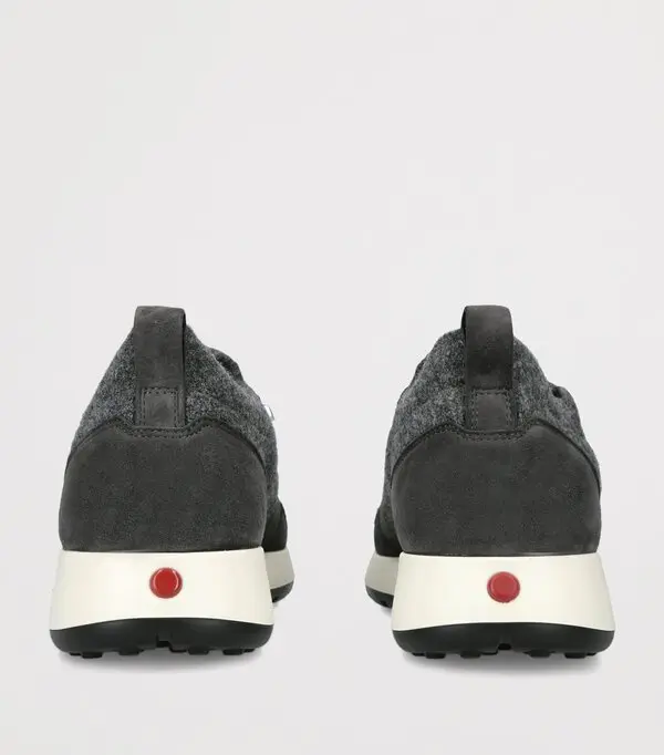 TOD'S Suede-knit Sportivo 79k Sneakers - Grey