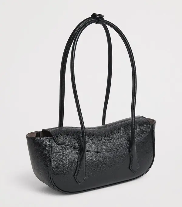 Polo Ralph Lauren Small Leather Polo Blaze Shoulder Bag - Black