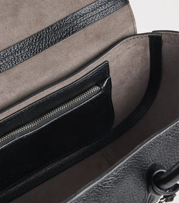 Polo Ralph Lauren Small Leather Polo Blaze Shoulder Bag - Black