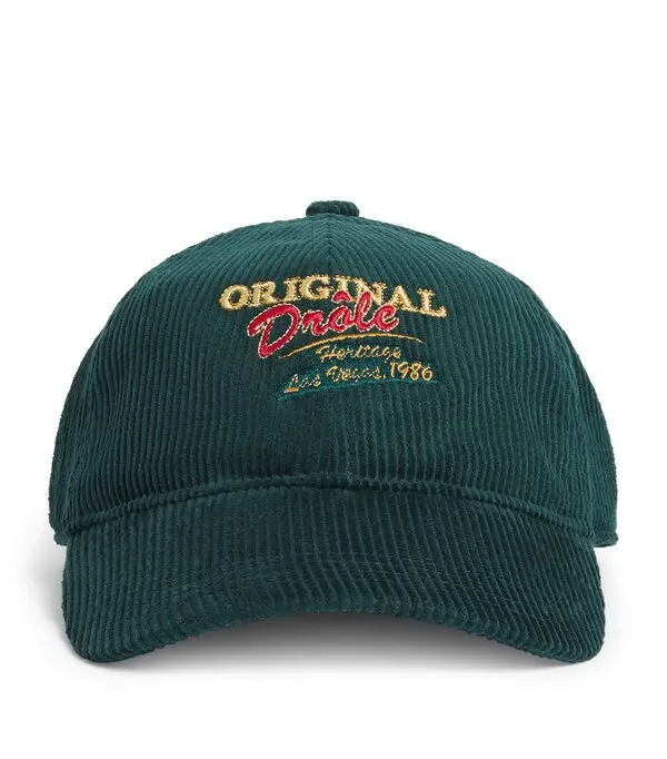 Drole De Monsieur Original Corduroy Baseball Cap