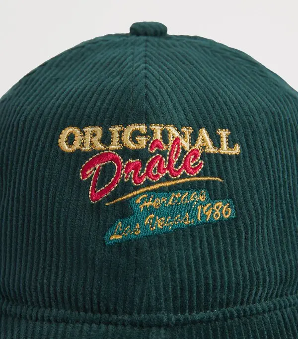 Drole De Monsieur Original Corduroy Baseball Cap