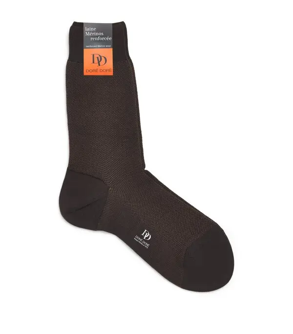DORE DORE Wool-blend Caviar Socks - Brown