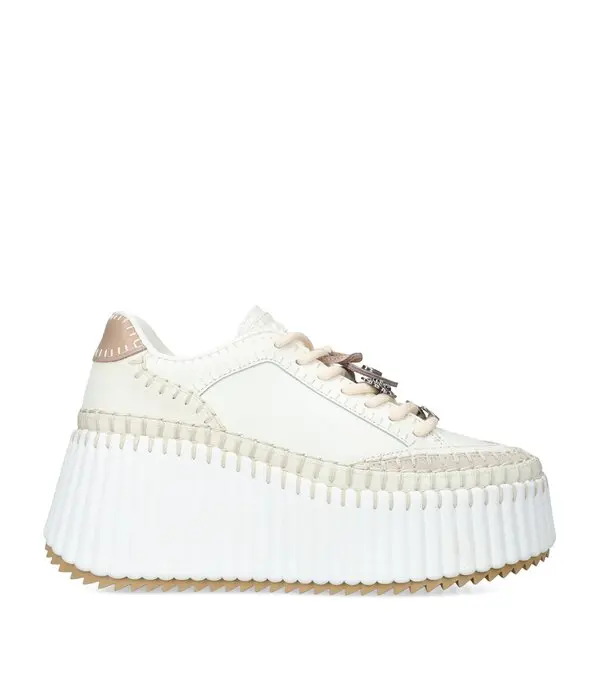 Chloé Charm Nama Runner Sneakers - White