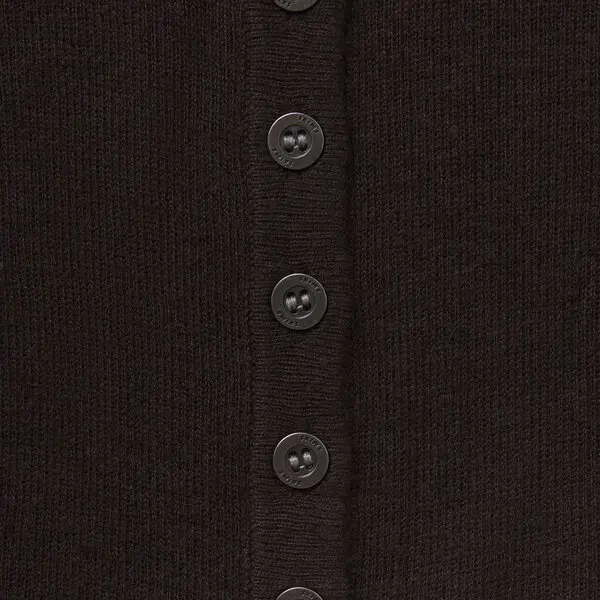 SKIMS Rounded Cropped Cardigan | Deep Neutral | | Essential Sweaters