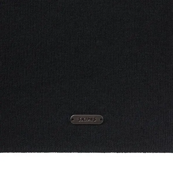 SKIMS Mock Neck Mini Dress | Black | | Essential Sweaters