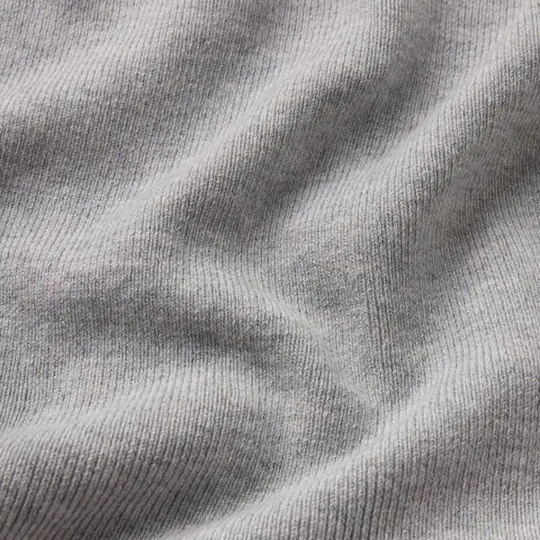 SKIMS Rounded Cropped Cardigan | Grey | | Essential Sweaters