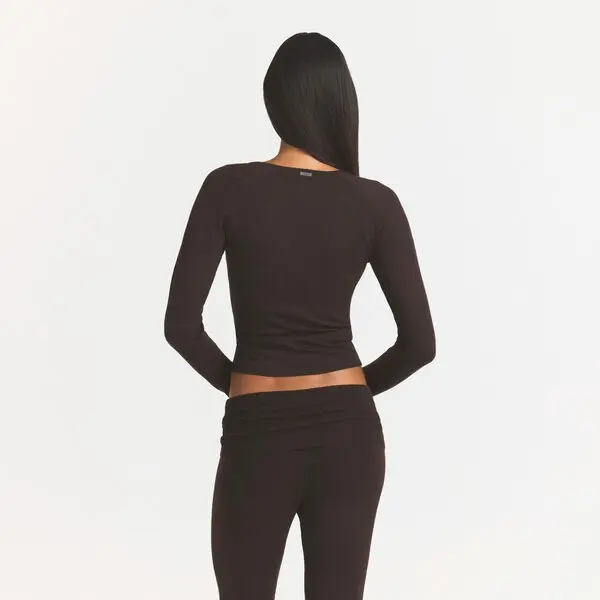 SKIMS Wrap Sweater | Deep Neutral | | Essential Sweaters