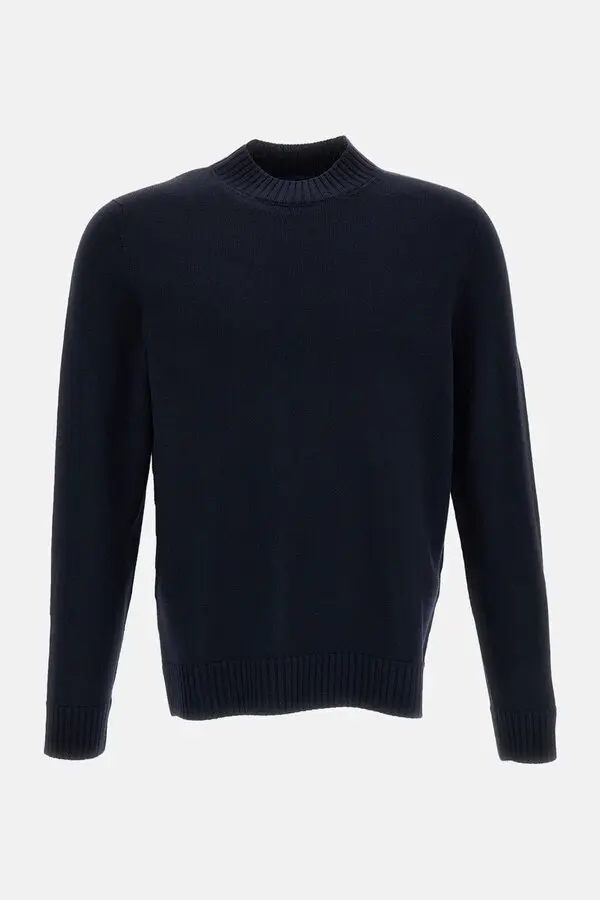 DRUMOHR Maglione Girocollo Rasato Tubico - Blue