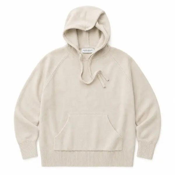 MAISON LOINTAINE Neutrals Cozy Bliss Sweater Rice Apricot Pure Cashmere - Orange