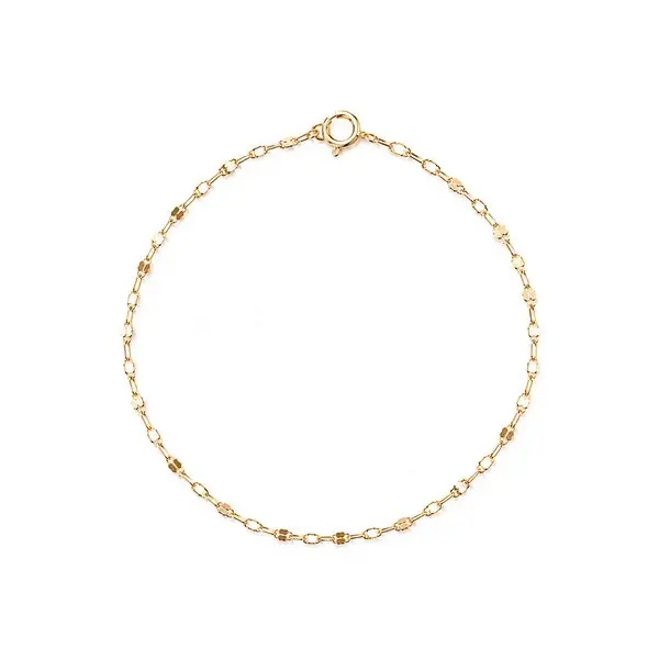 VERITA NEW YORK 14k -filled Oval Disc Chain Bracelet