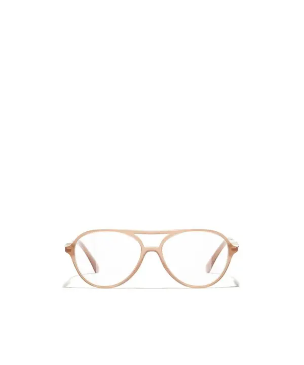 Chanel Full Frame Glasses - Nude