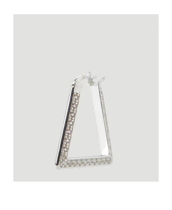 Bottega Veneta Logo Engraved Triangle Earrings