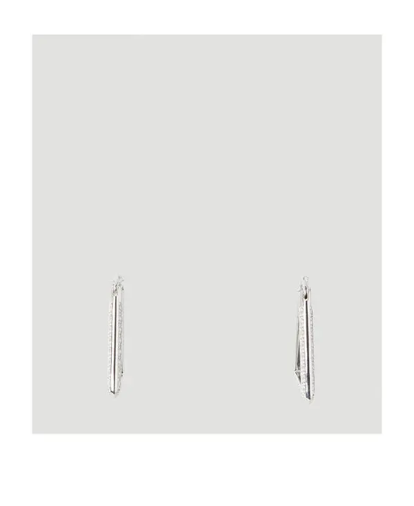 Bottega Veneta Logo Engraved Triangle Earrings