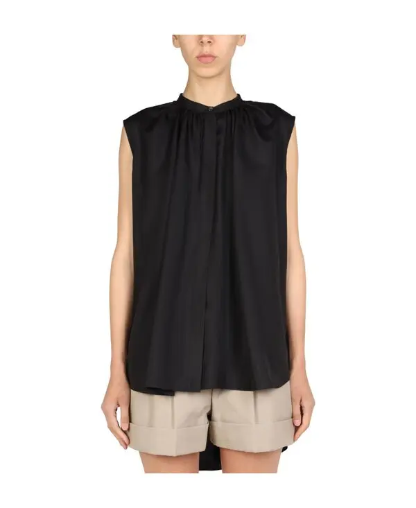 Alexander McQueen Button Detailed Sleeveless Top