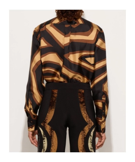 Emilio Pucci Labirinto Printed Twill Shirt