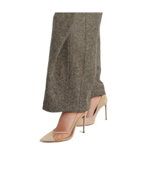 AQUAZZURA Mesh And Suede Pumps