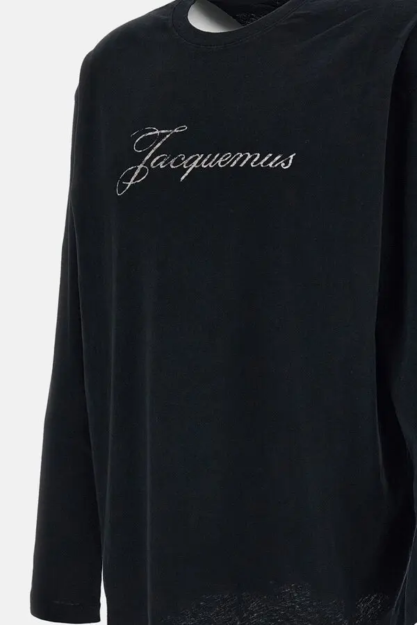 Jacquemus T-shirt A Maniche Lunghe Con Logo