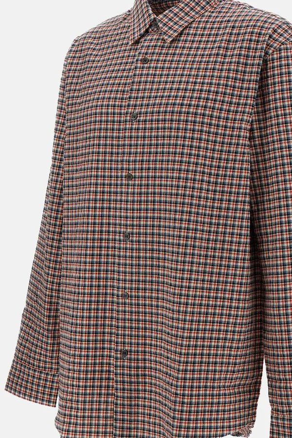 Dries Van Noten Camicia In Cotone A Quadri Caper - Multicolor