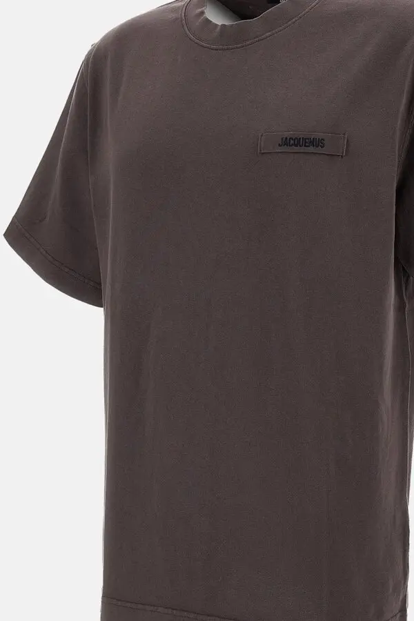 Jacquemus Maglietta Le Tshirt Gros Grain - Marrone