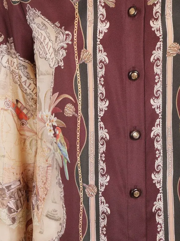 Zimmermann Valiant Printed Silk Shirt - Multicolor