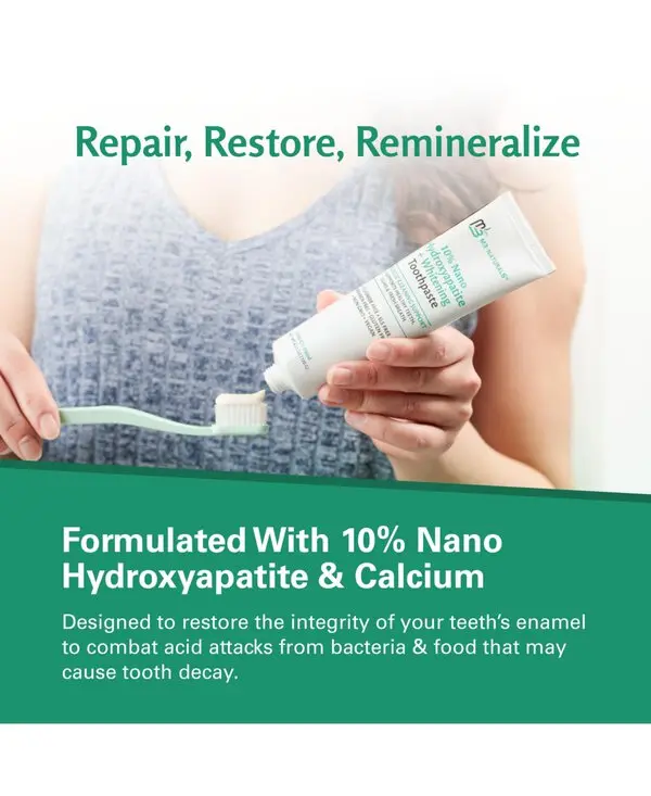 M3 Nano Hydroxyapatite Fluoride Free Whitening Toothpaste With Calcium
