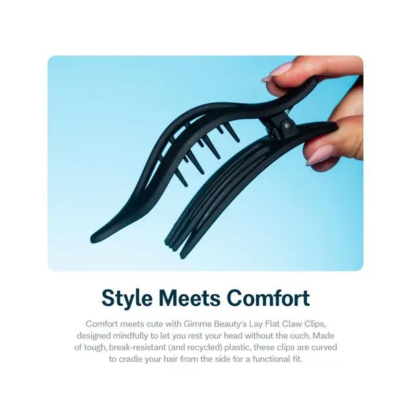 GIMME BEAUTY Lay Flat Curved Comfort Clip Designed For Driving And The Headrest