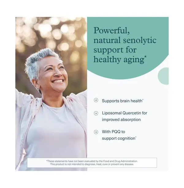 YOUTHEORY Longevity Liposomal Quercetin Plus With Fisetin Capsule