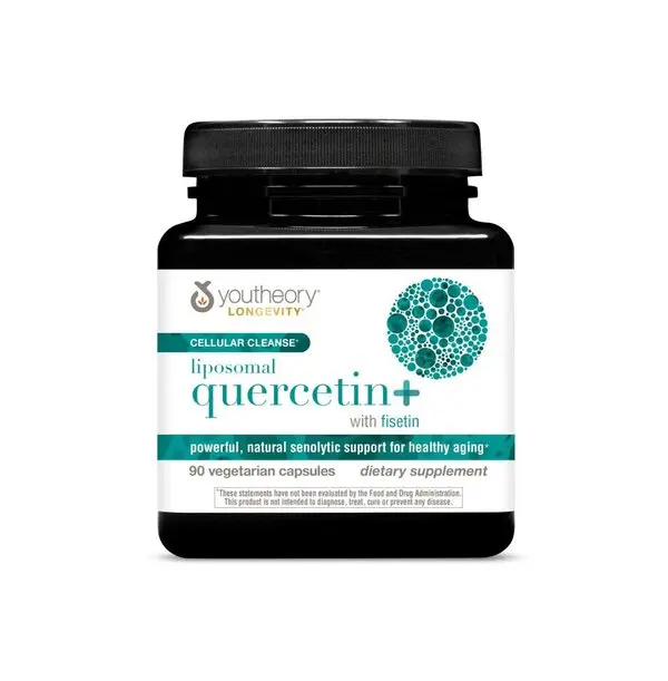 YOUTHEORY Longevity Liposomal Quercetin Plus With Fisetin Capsule - No Color