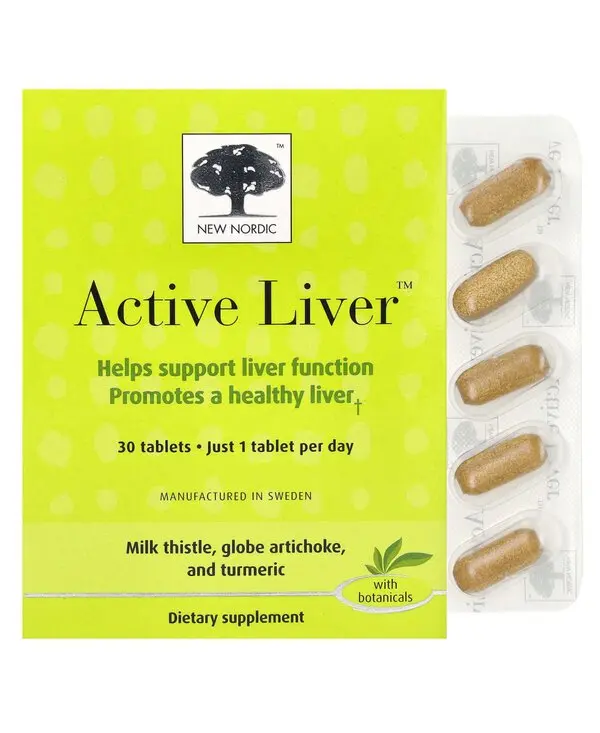 NEW NORDIC Active Liver | Daily Liver Supplement | Milk Thistle
