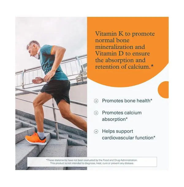 YOUTHEORY K2d3 Bone And Heart Health Support Combines Vitamin D3 And Vitamin K2 Dairy