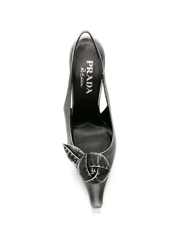 Prada Leather Slingback Pumps - Multicolor