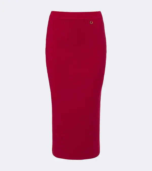 Moncler Wool And Cashmere-blend Midi Skirt