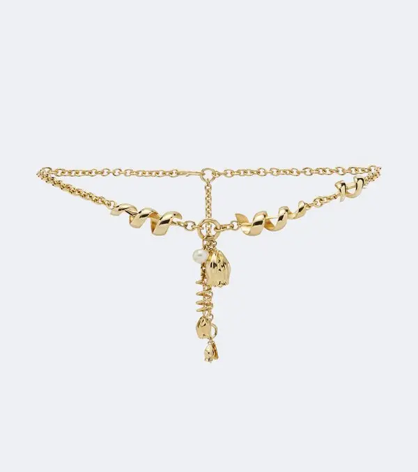 Chloé Embellished Chain Belt - Gold