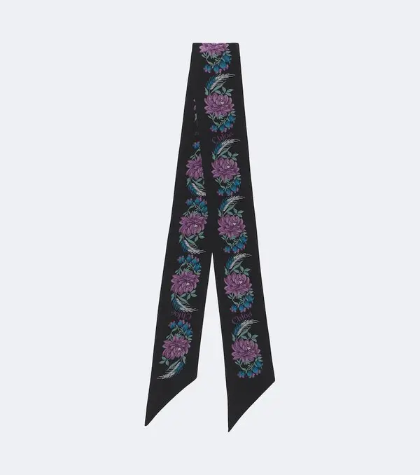 Chloé Floral Silk Scarf
