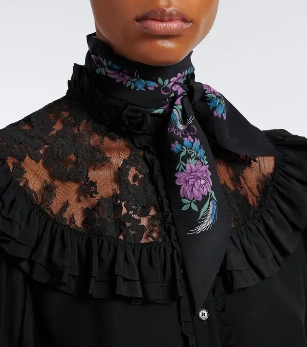 Chloé Floral Silk Scarf